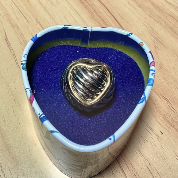 Brighton | Jewelry | Silver Gold Two Tone Woven Heart Brighton Ring ...